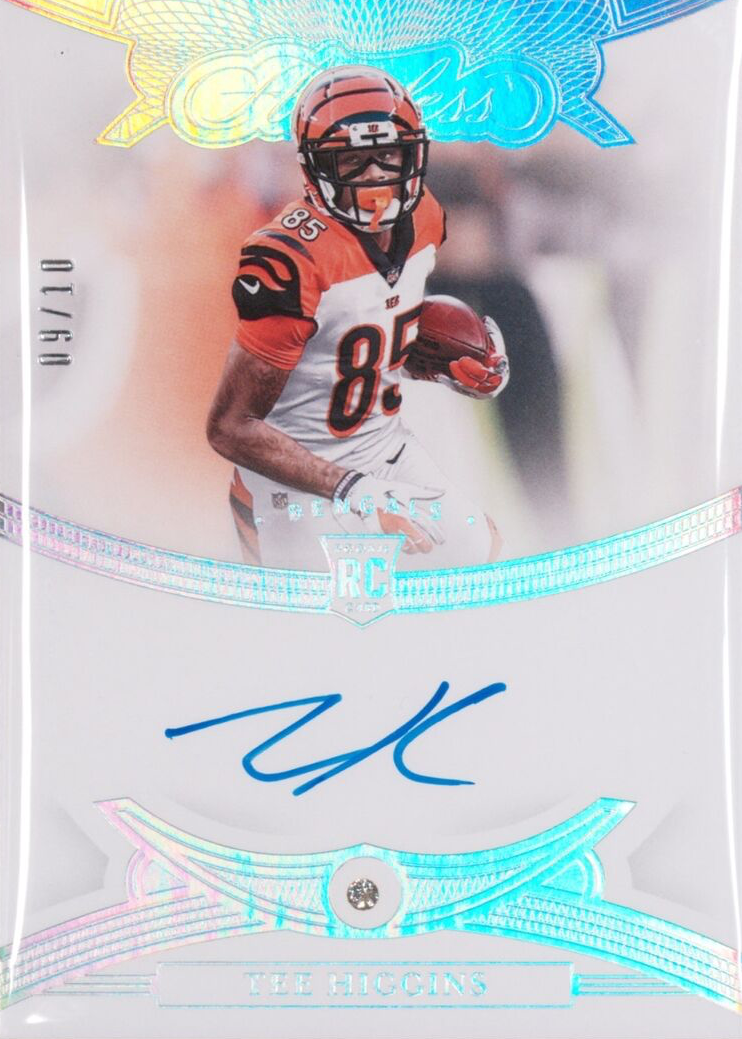 Tee Higgins 2020 Flawless #RGS-THI Rookie Gems Signatures - Diamond /10 ...