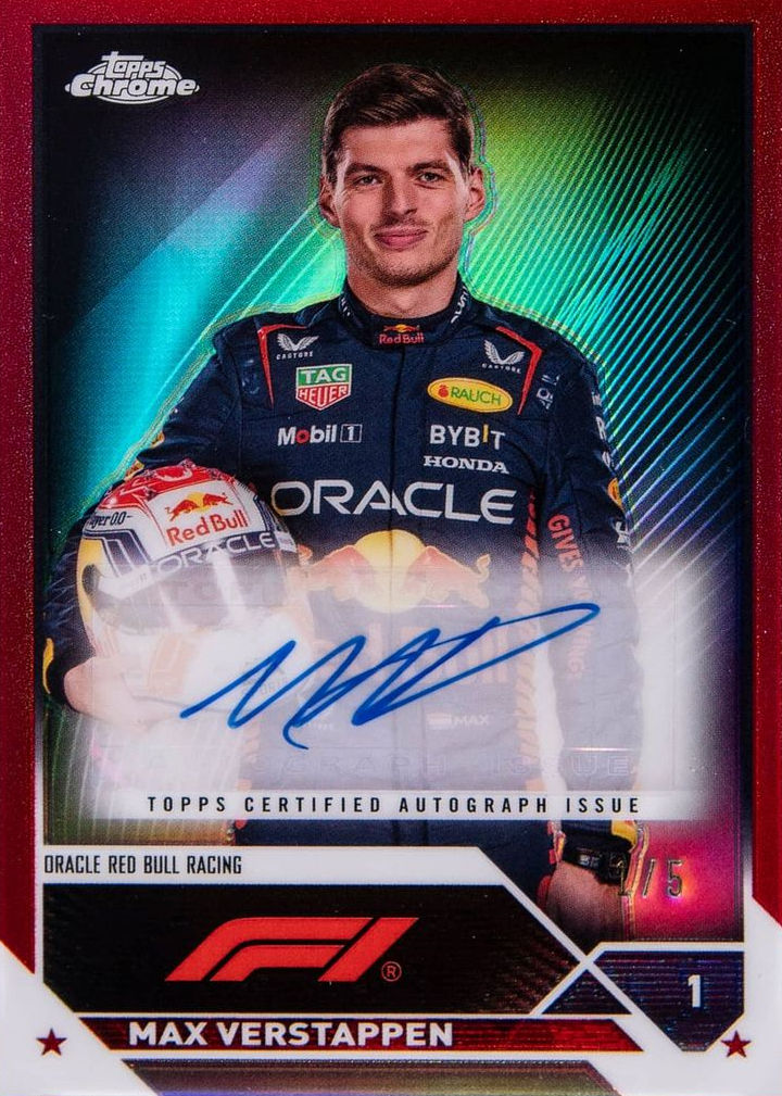 Max Verstappen 2023 Topps Chrome Formula 1 #CAC-MV Autographs - Red ...