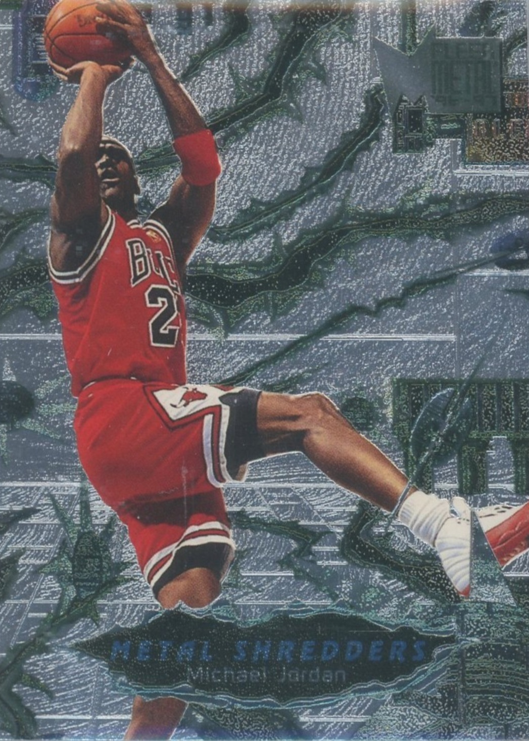 Michael Jordan 1996 Metal #241 Metal Shredders - Precious Metal Price ...