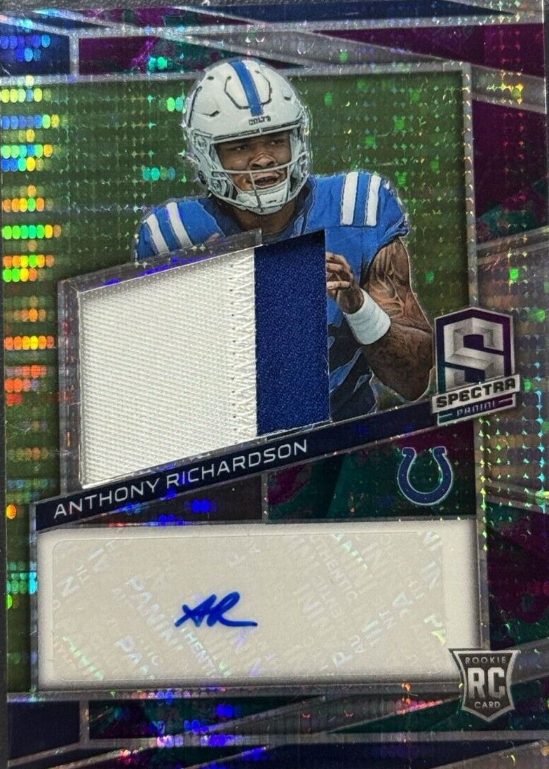 Anthony Richardson 2023 Spectra #202 Rookie Patch Auto - Celestial /75 ...