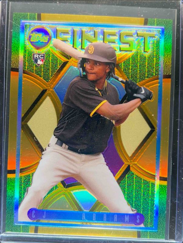 CJ Abrams 2022 Topps Finest Flashbacks #109 Gold Refractor /50 Price ...