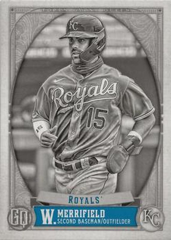 Whit Merrifield 2021 Topps Gypsy Queen #272 Black & White /50 Price ...