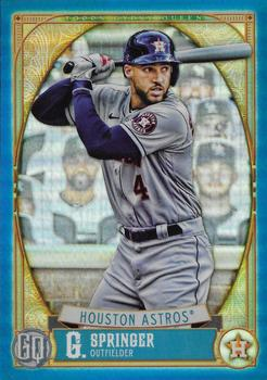George Springer 2021 Topps Gypsy Queen #290 Chrome Box Topper - Blue ...