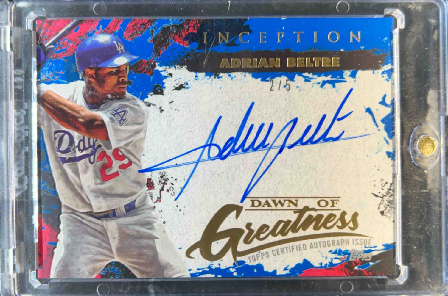 Adrian Beltre 2021 Topps Inception #DOGA-AB Dawn of Greatness ...