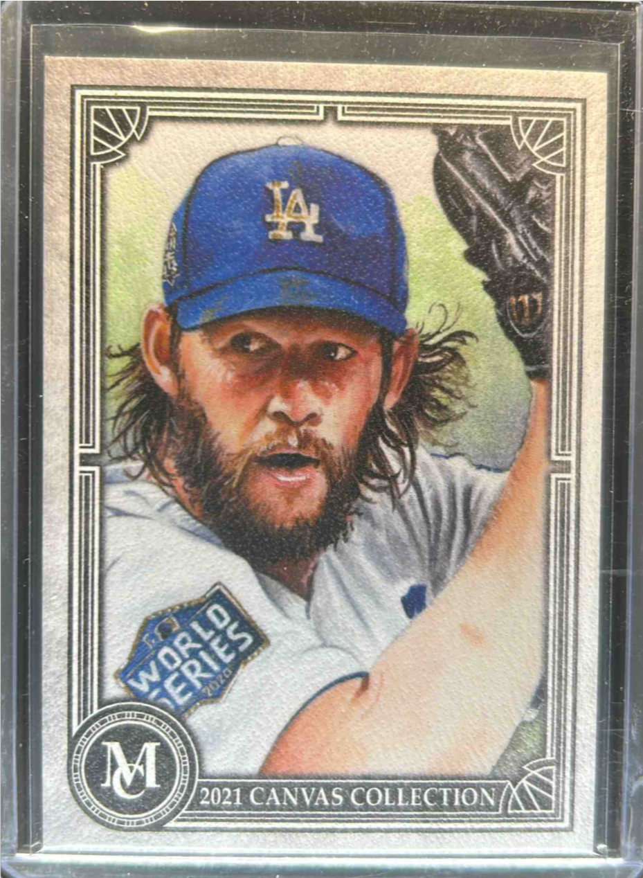 Clayton Kershaw 2021 Topps Museum Collection #CCR-33 Canvas Collection ...