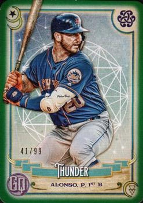 Pete Alonso 2020 Topps Gypsy Queen #TOD-9 Tarot of the Diamond - Green ...