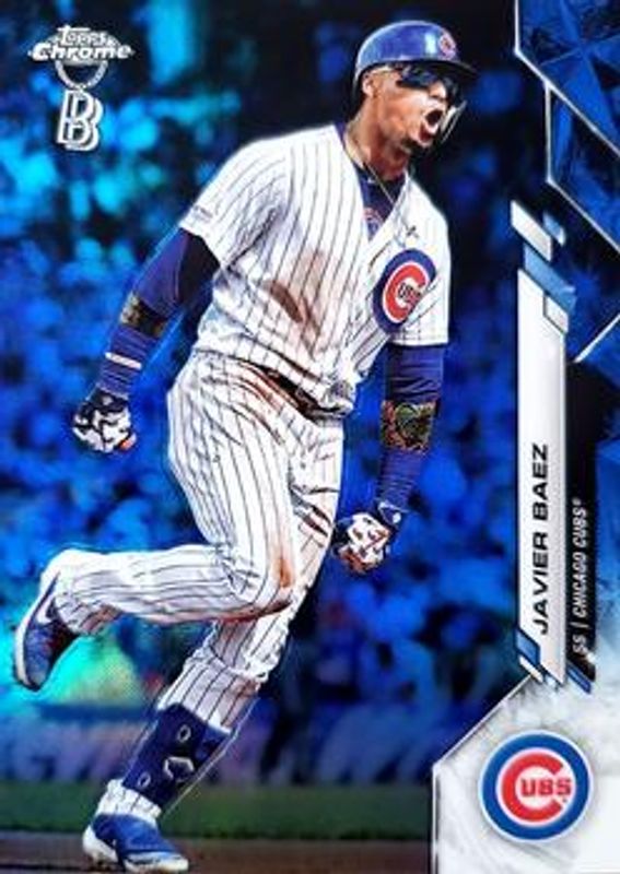 Javier Baez 2020 Topps Chrome Ben Baller Edition #198 Blue Refractor ...