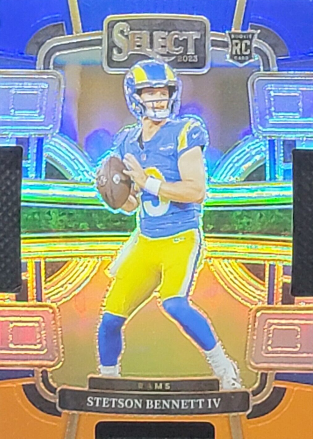 Stetson Bennett IV 2023 Select #55 Concourse Blue & Orange Die-Cut /35 ...