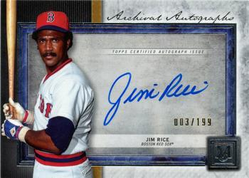 Jim Rice 2020 Topps Museum Collection #AA-JRI Archival Autographs /299 ...