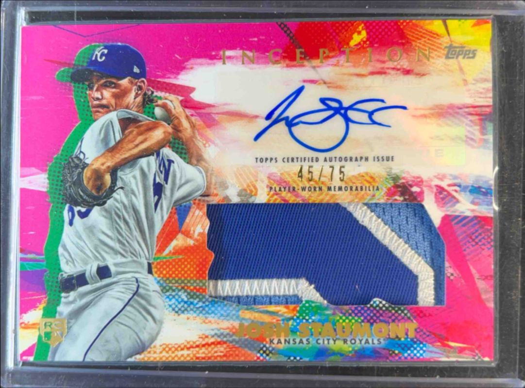 Josh Staumont 2020 Topps Inception #IAP-JST Autographs Patch - Magenta ...