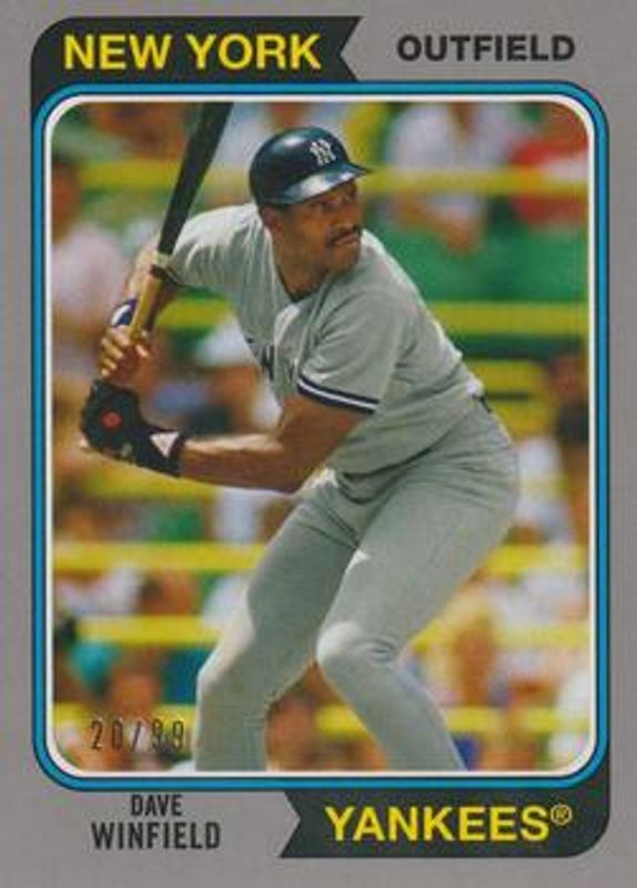 Dave Winfield 2020 Topps Archives #166 Silver /99 Price Guide - Sports ...