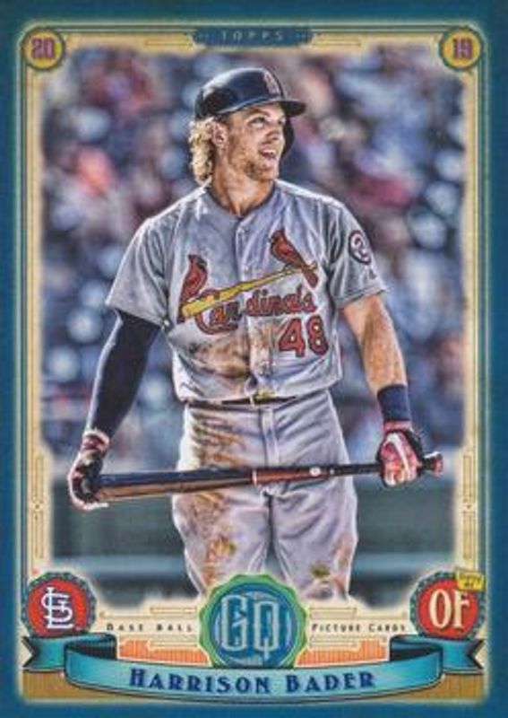 Harrison Bader 2019 Topps Gypsy Queen #233 Indigo /250 Price Guide ...