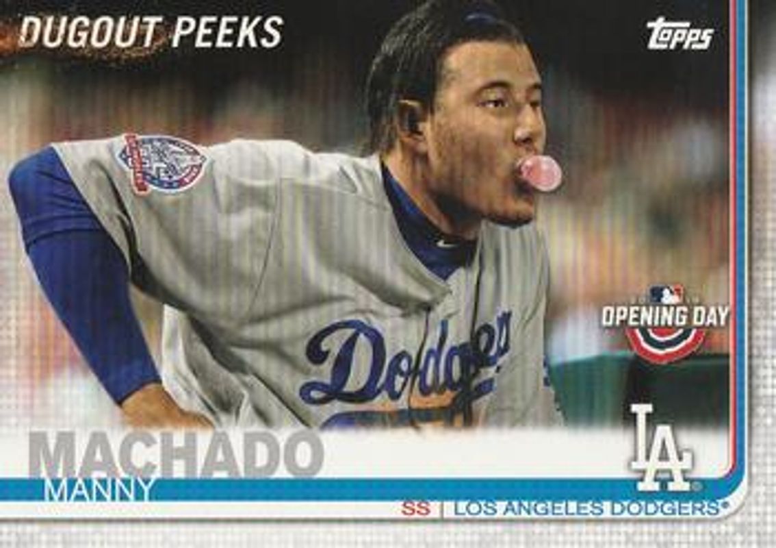 Manny Machado 2019 Topps Opening Day #DP-4 Dugout Peeks Price Guide ...