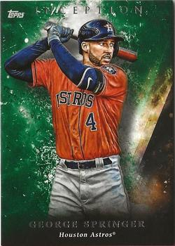 George Springer 2018 Topps Inception #61 Green Price Guide - Sports ...