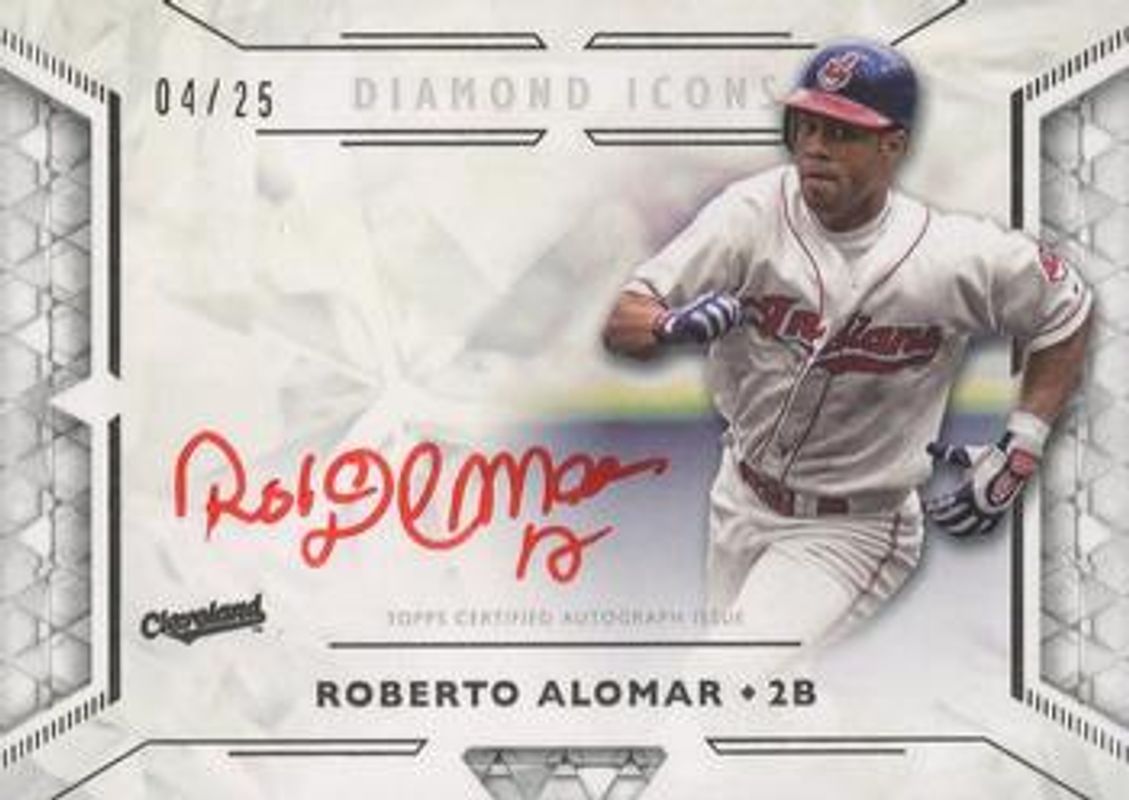 Roberto Alomar 2018 Topps Diamond Icons #RIA-RAL Red Ink Autographs /25 ...