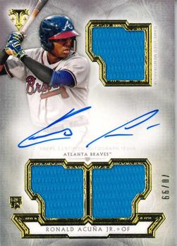 Ronald Acuna Jr. 2018 Topps Triple Threads #RFPAR-RA Base Rookies ...