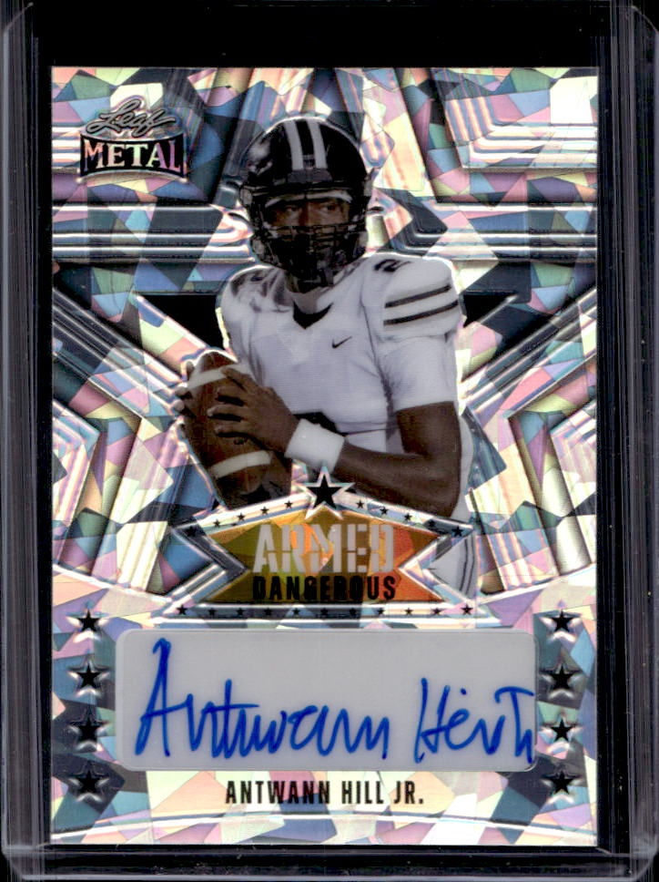 Antwann Hill Jr. 2024 Leaf Metal #AD-AHJ Armed & Dangerous Autographs ...