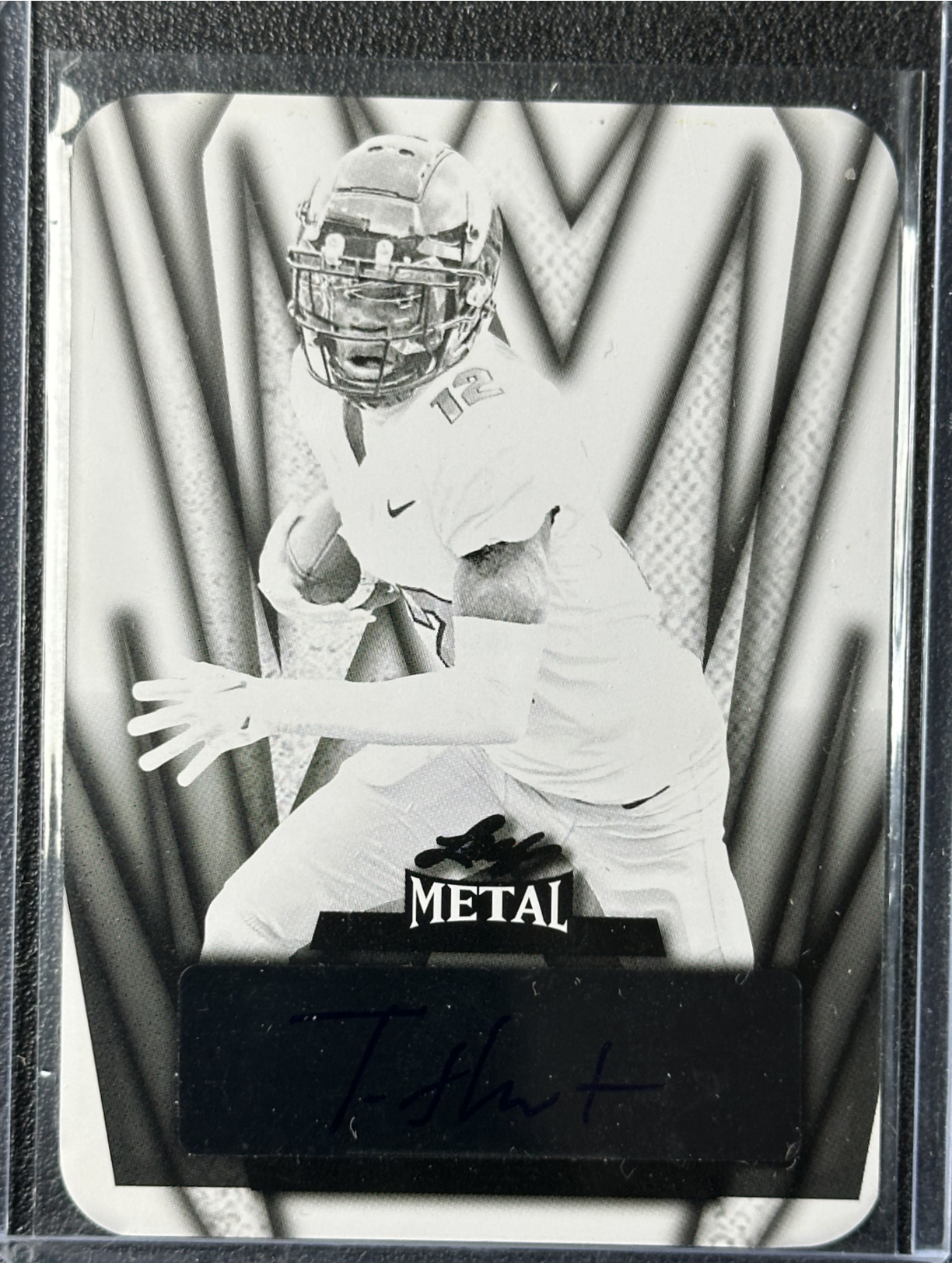 Travis Hunter 2024 Leaf Metal #BA-TH2 Autographs Printing Plate Black ...