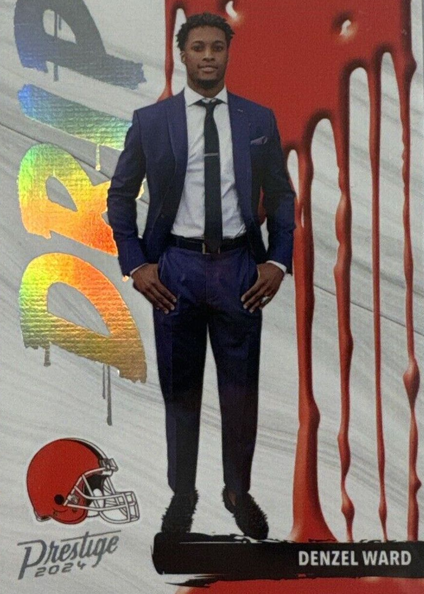 Denzel Ward 2024 Prestige #D-DWD NFL Drip /(SSP) Price Guide - Sports ...