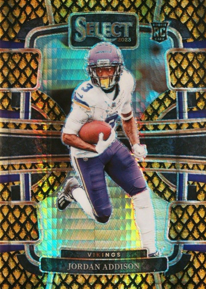 Jordan Addison 2023 Select #66 Concourse Gold Dragon Scale /10 Price ...