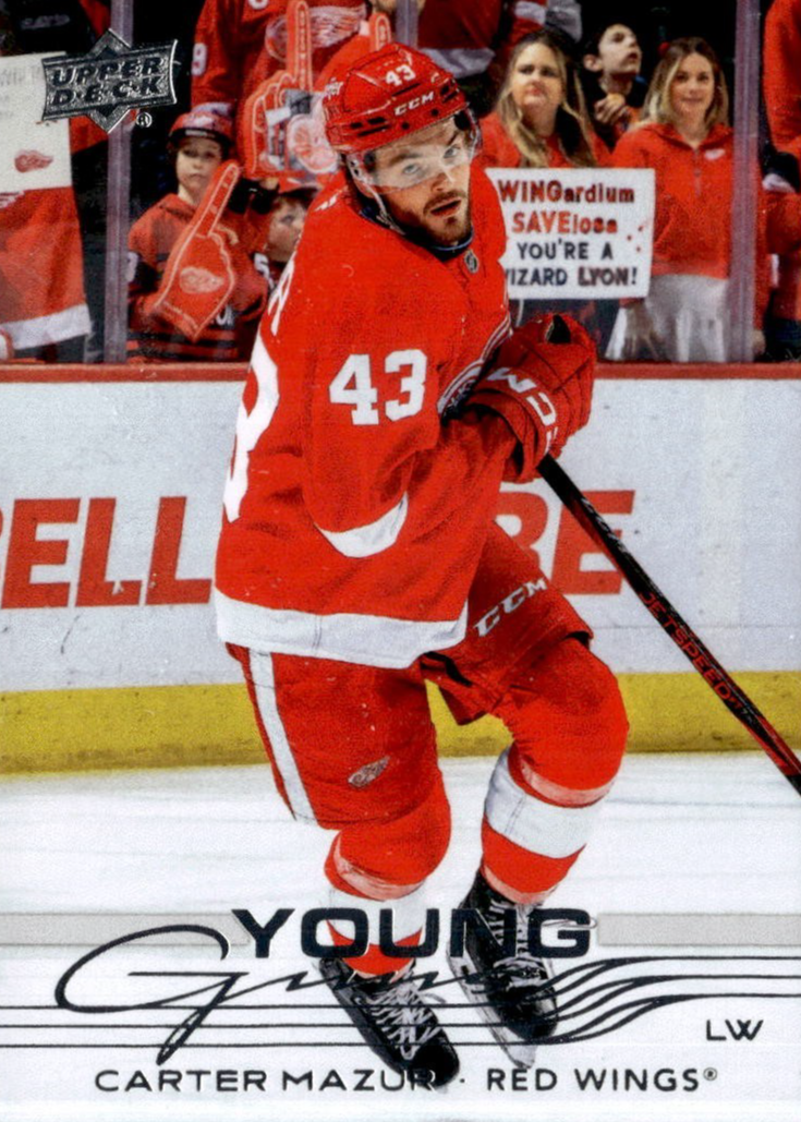 Carter Mazur 2025 Upper Deck #204 Young Guns Base Price Guide - Sports ...