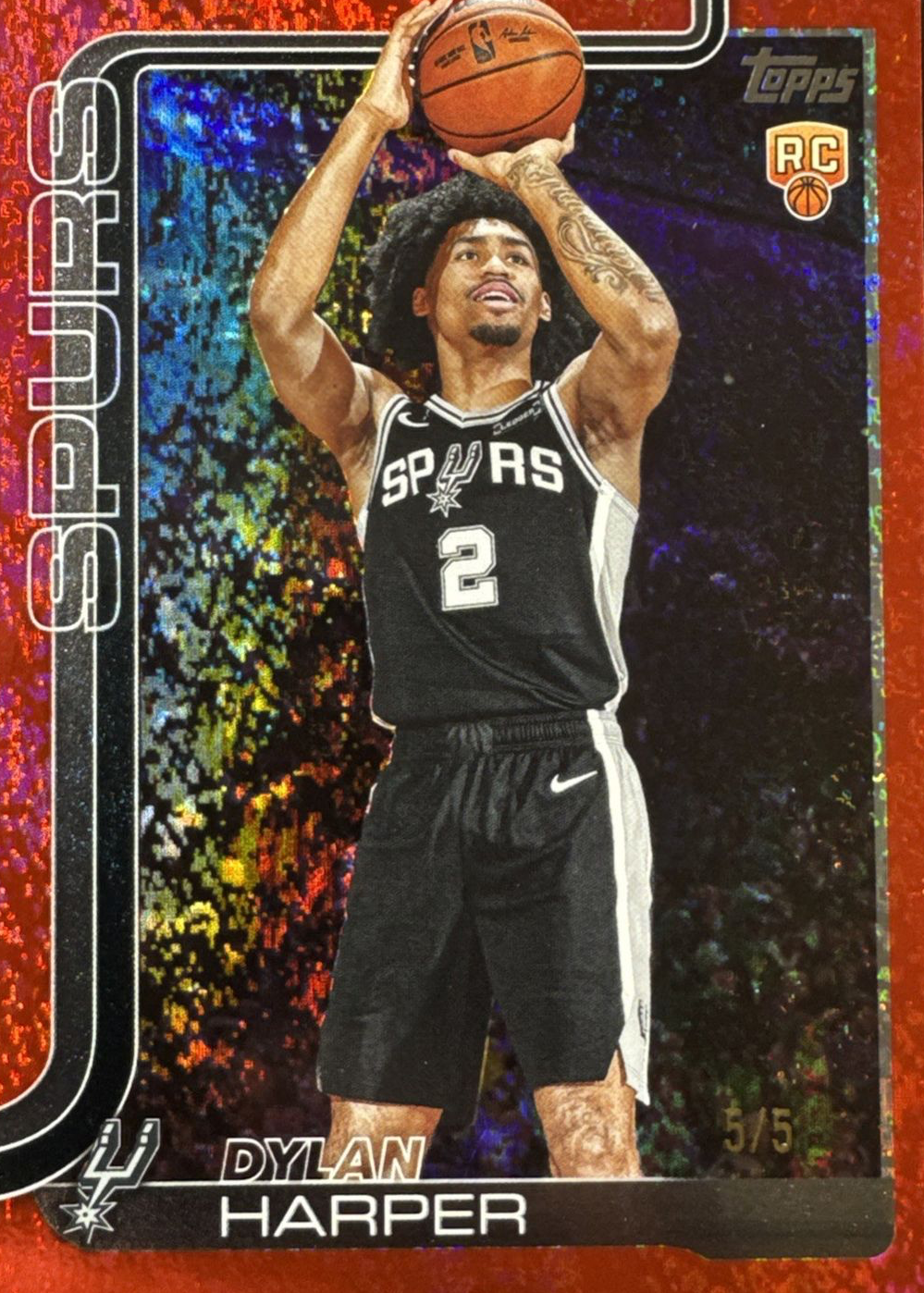 Dylan Harper 2025 Topps #202 Red Holo Foil /5 Price Guide - Sports Card ...