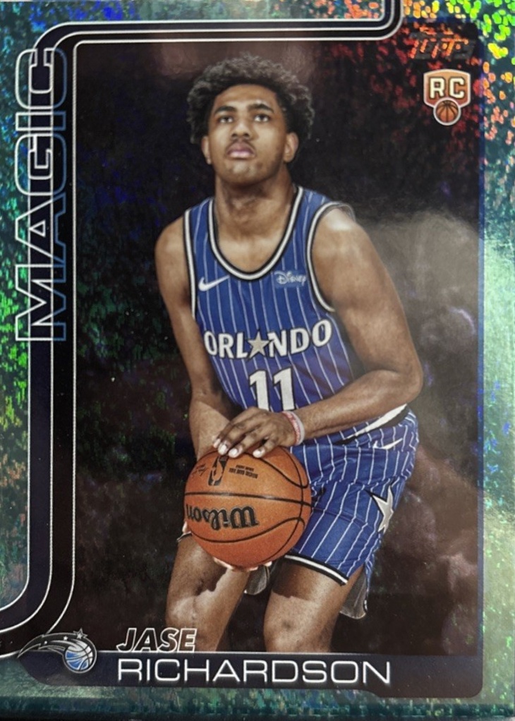 Jase Richardson 2025 Topps #225 Aqua Holo Foil Price Guide - Sports ...
