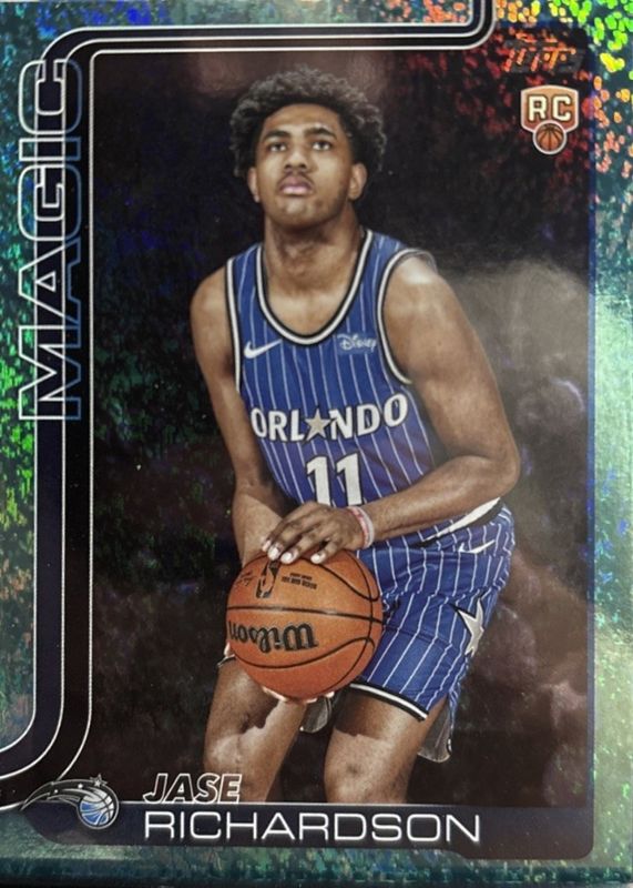 Jase Richardson 2025 Topps #225 Aqua Holo Foil Price Guide - Sports ...