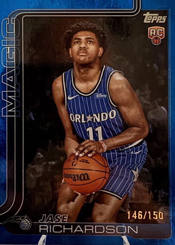 Jase Richardson 2025 Topps #225 Blue Holo Foil /150 Price Guide ...