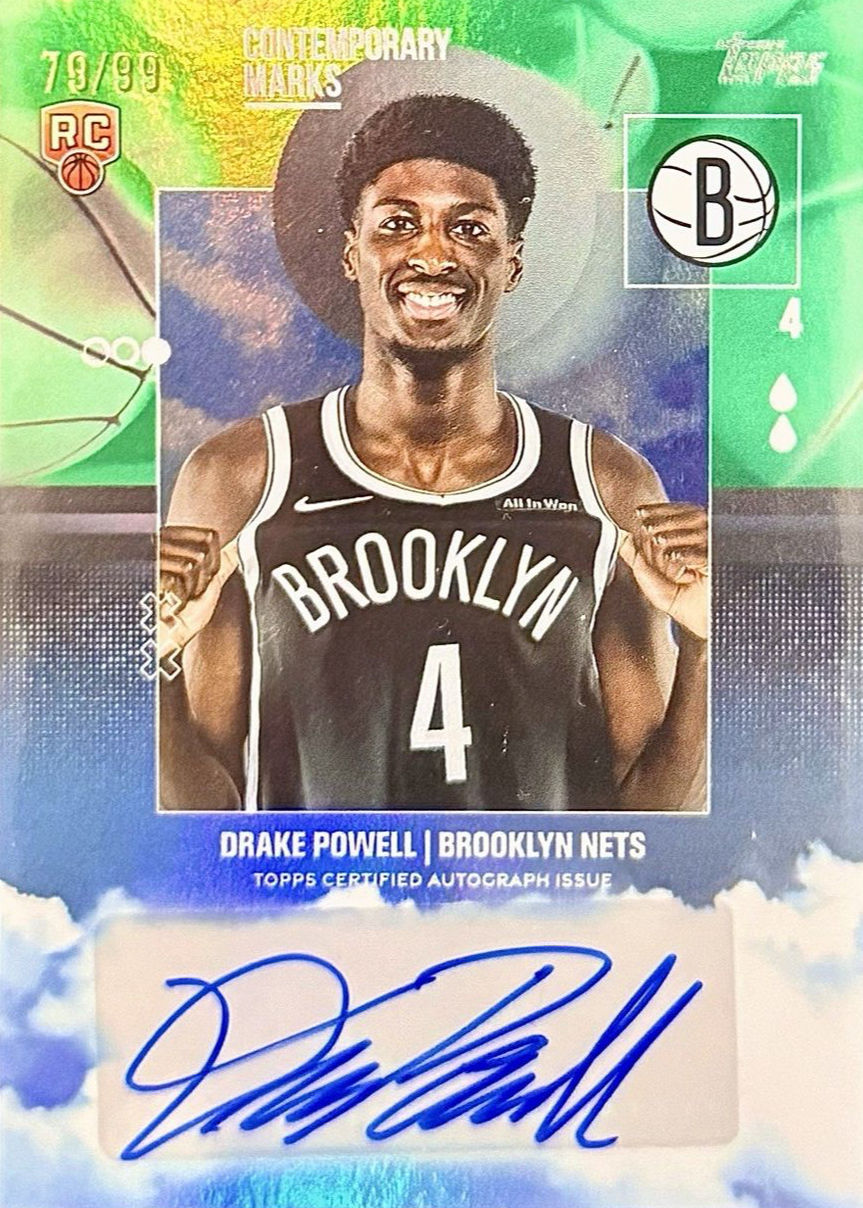 Drake Powell 2025 Topps #CM-DP Contemporary Marks - Green Rainbow /99 ...