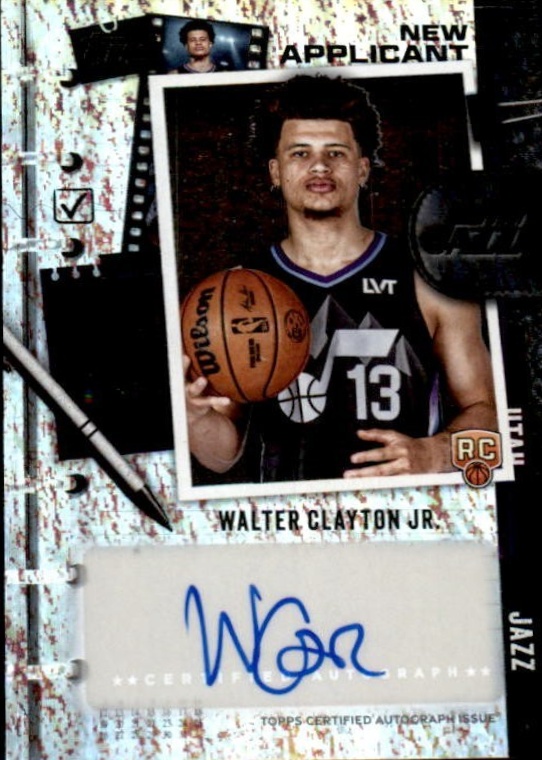 Walter Clayton Jr. 2025 Topps #NA-WC New Applicants Autographs Price ...