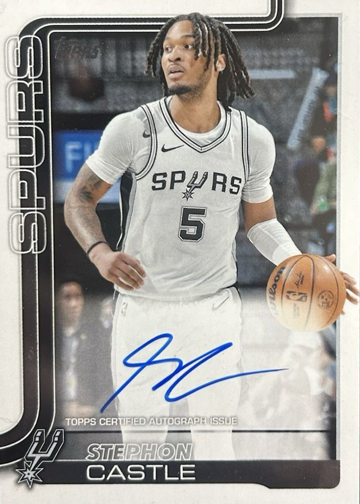 Stephon Castle 2025 Topps #TFRA-SCA Flagship Real One Autographs Price ...