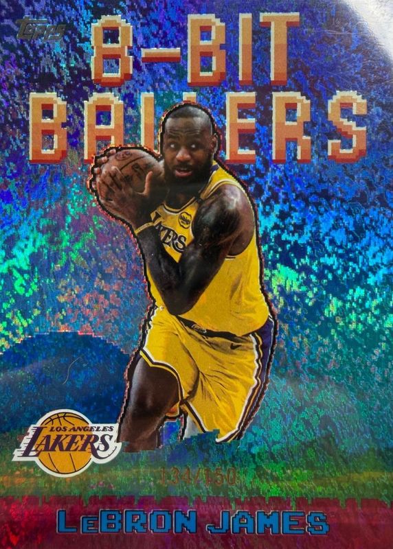 LeBron James 2025 Topps #8B-19 8-Bit Ballers - Blue Holo Foil /150 ...