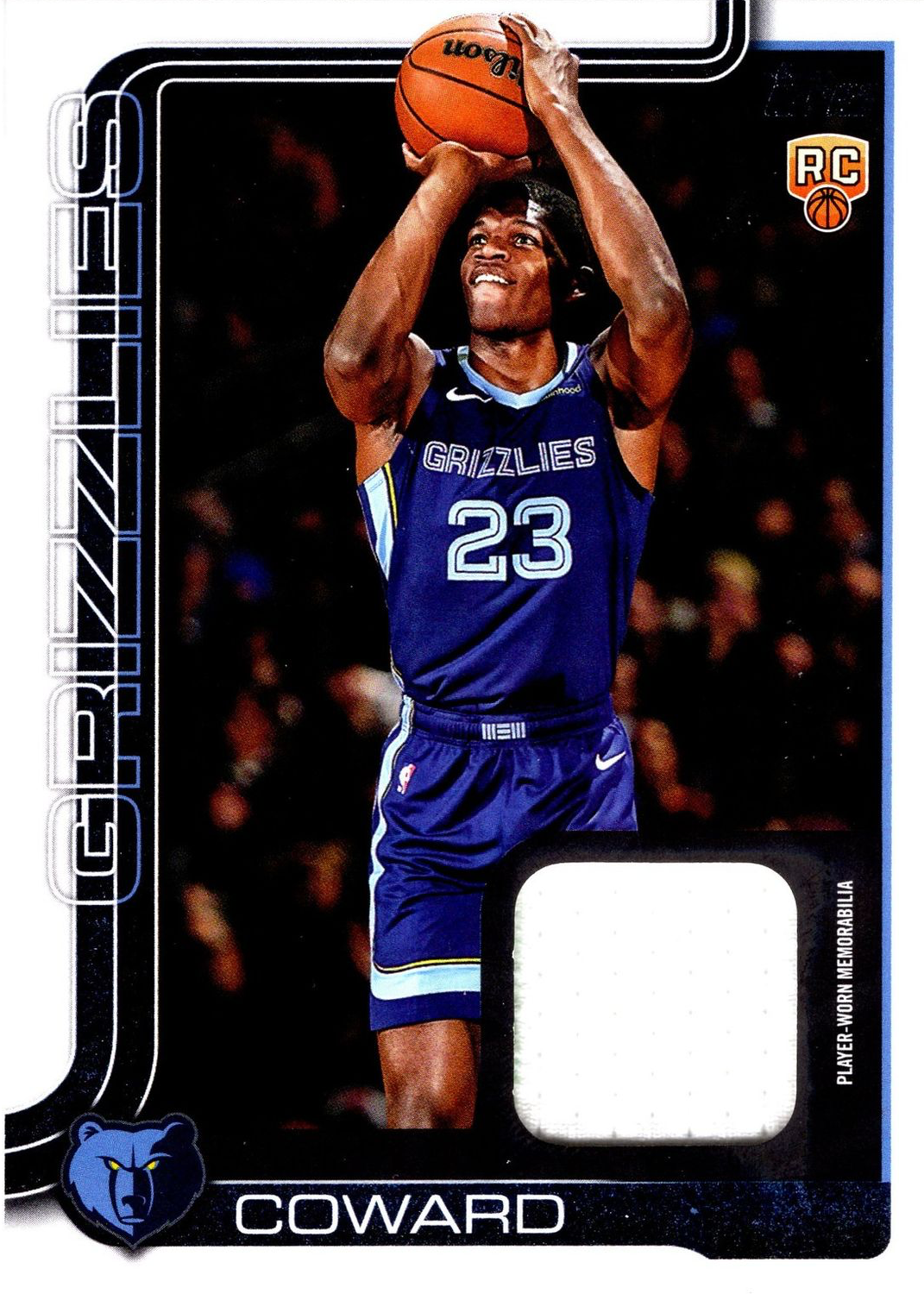 Cedric Coward 2025 Topps #FRO-CO Flagship Real One Relics Price Guide ...