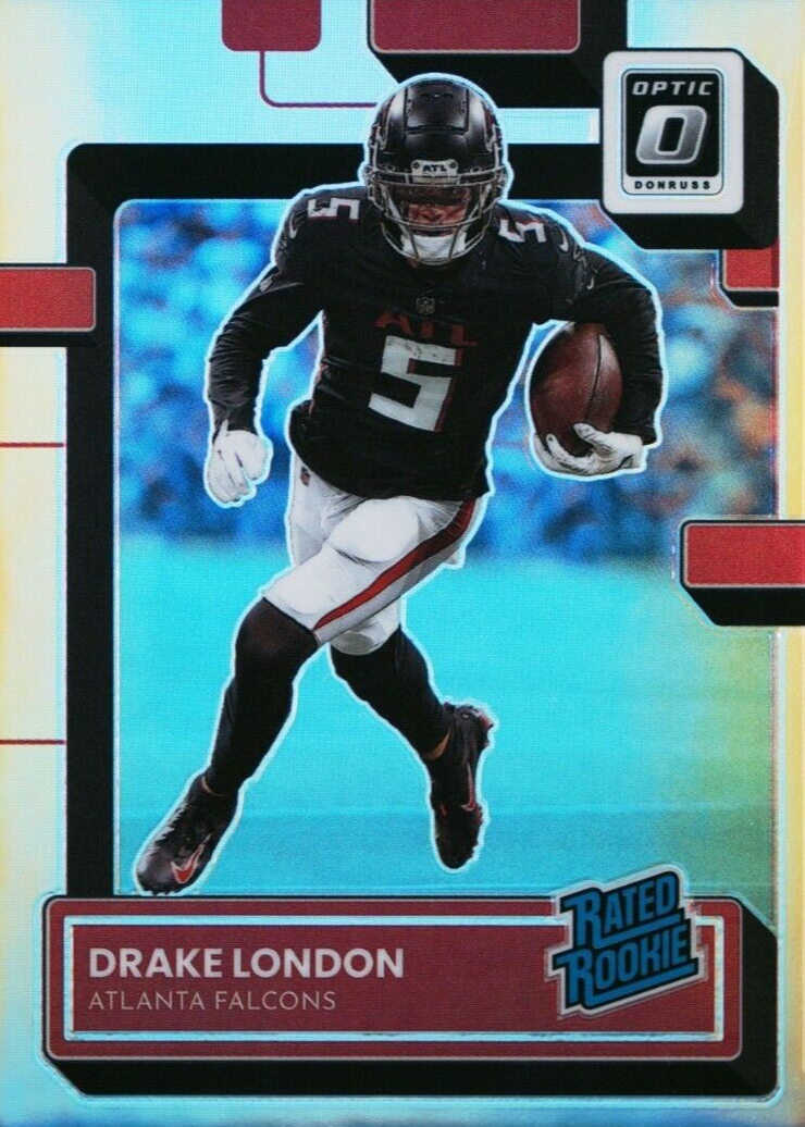 Drake London 2022 Optic #207 Holo Price Guide - Sports Card Investor