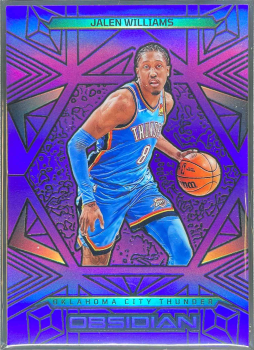 Jalen Williams 2024 Obsidian #2 Electric Etch Purple Flood /75 Price ...