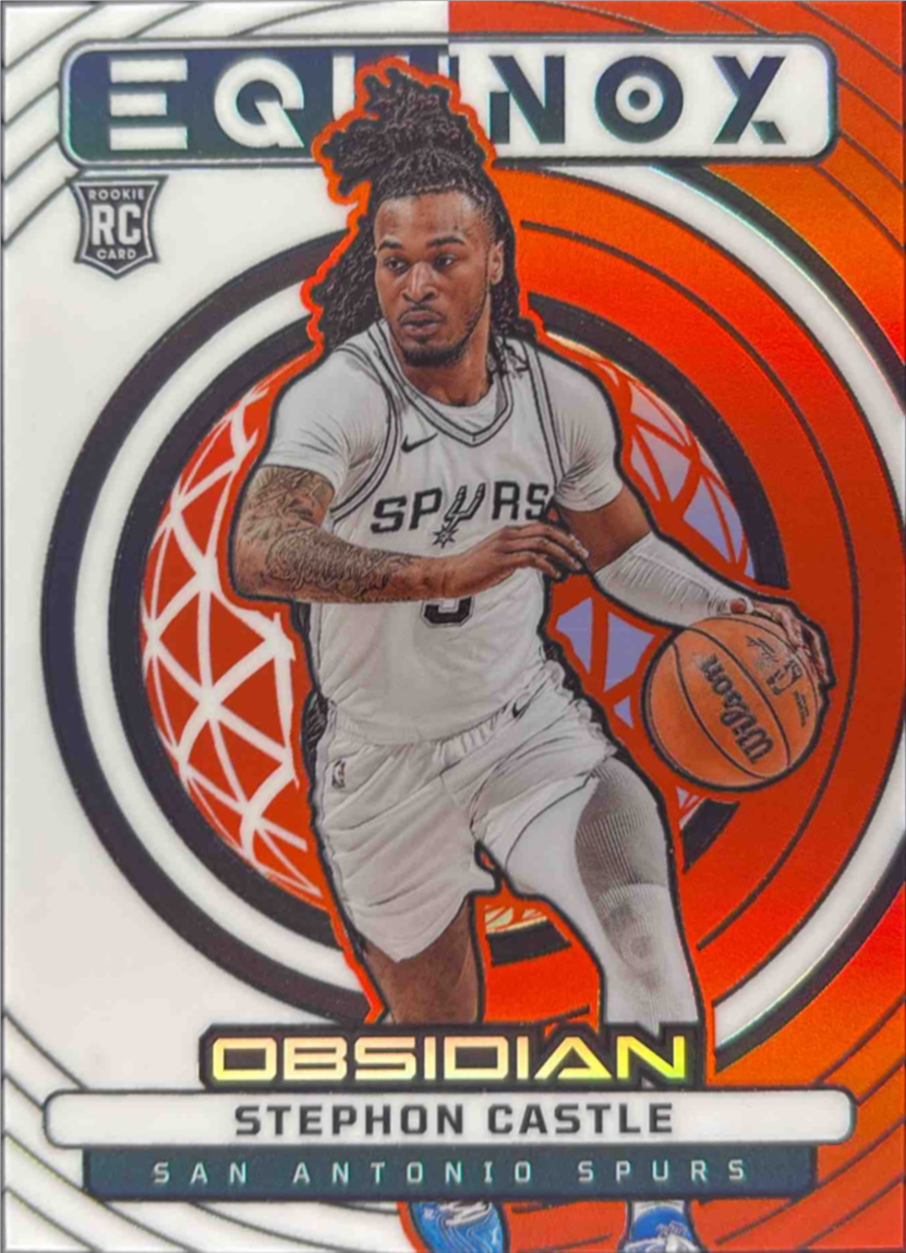 Stephon Castle 2024 Obsidian #6 Equinox - Electric Etch Orange Flood ...