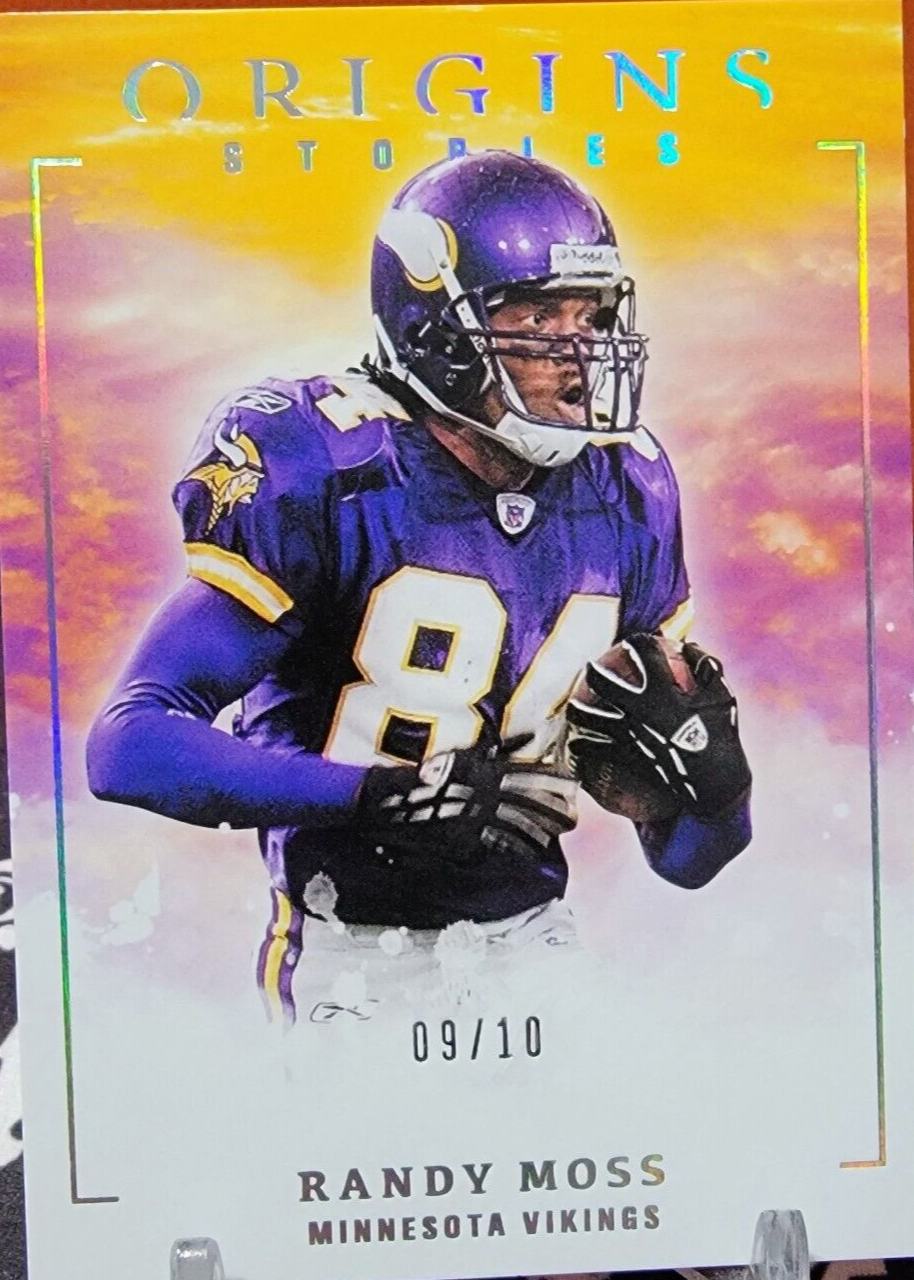 Randy Moss 2020 Origins #100 Origins Stories - Gold /10 Price Guide ...