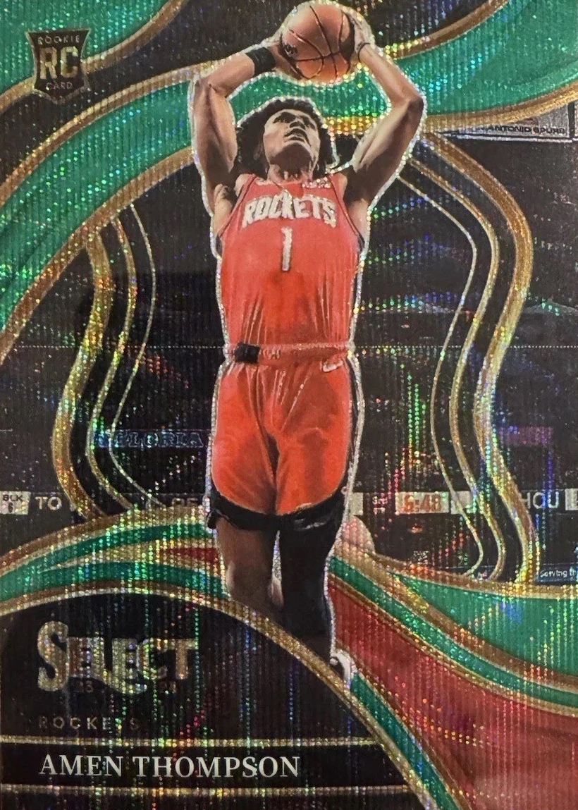 Amen Thompson 2023 Select #274 Courtside Green Wave /50 Price Guide ...
