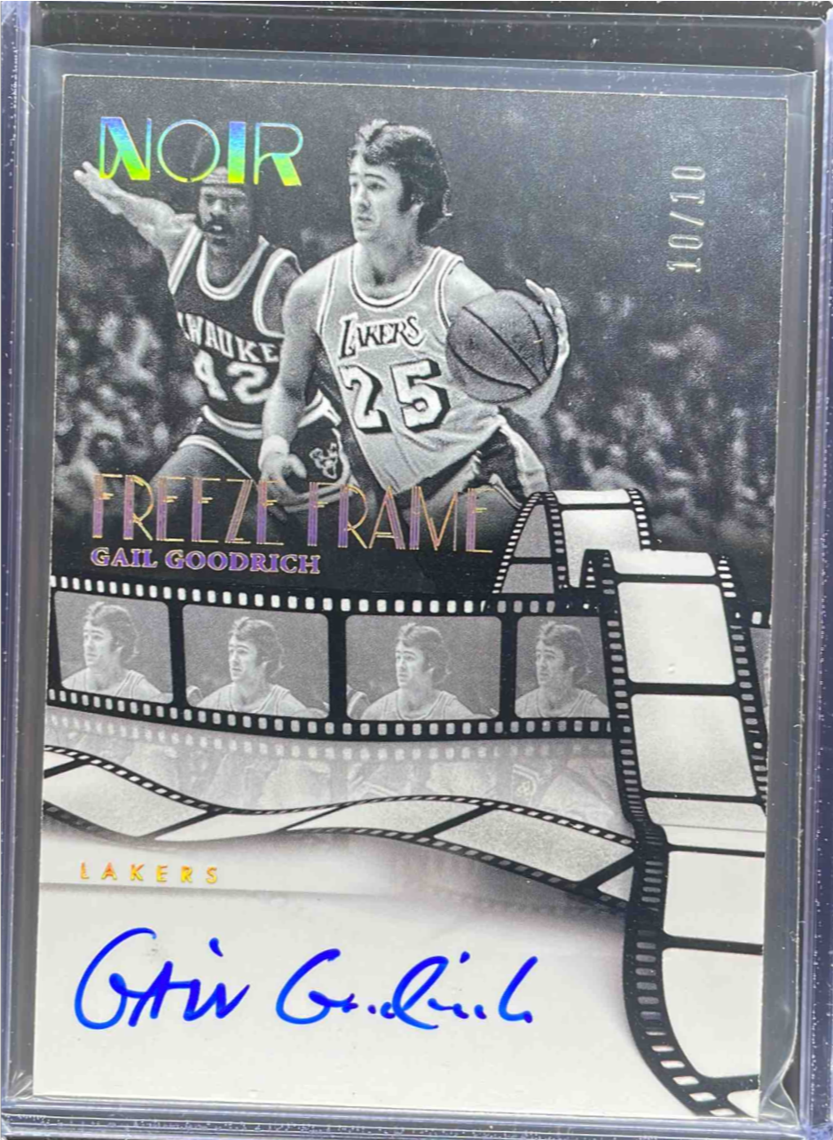 Gail Goodrich 2024 Noir #32 Freeze Frame Signatures - Holo Gold /10 ...
