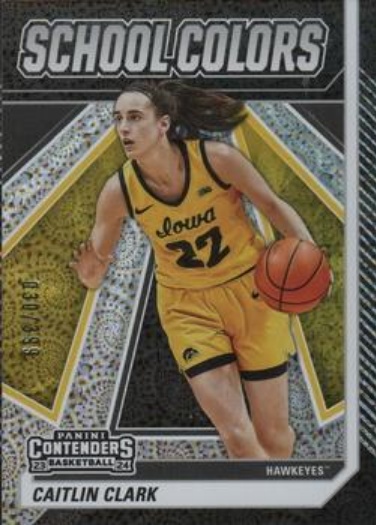 Caitlin Clark 2024 Panini Caitlin Clark Collection #SC3 School Colors ...