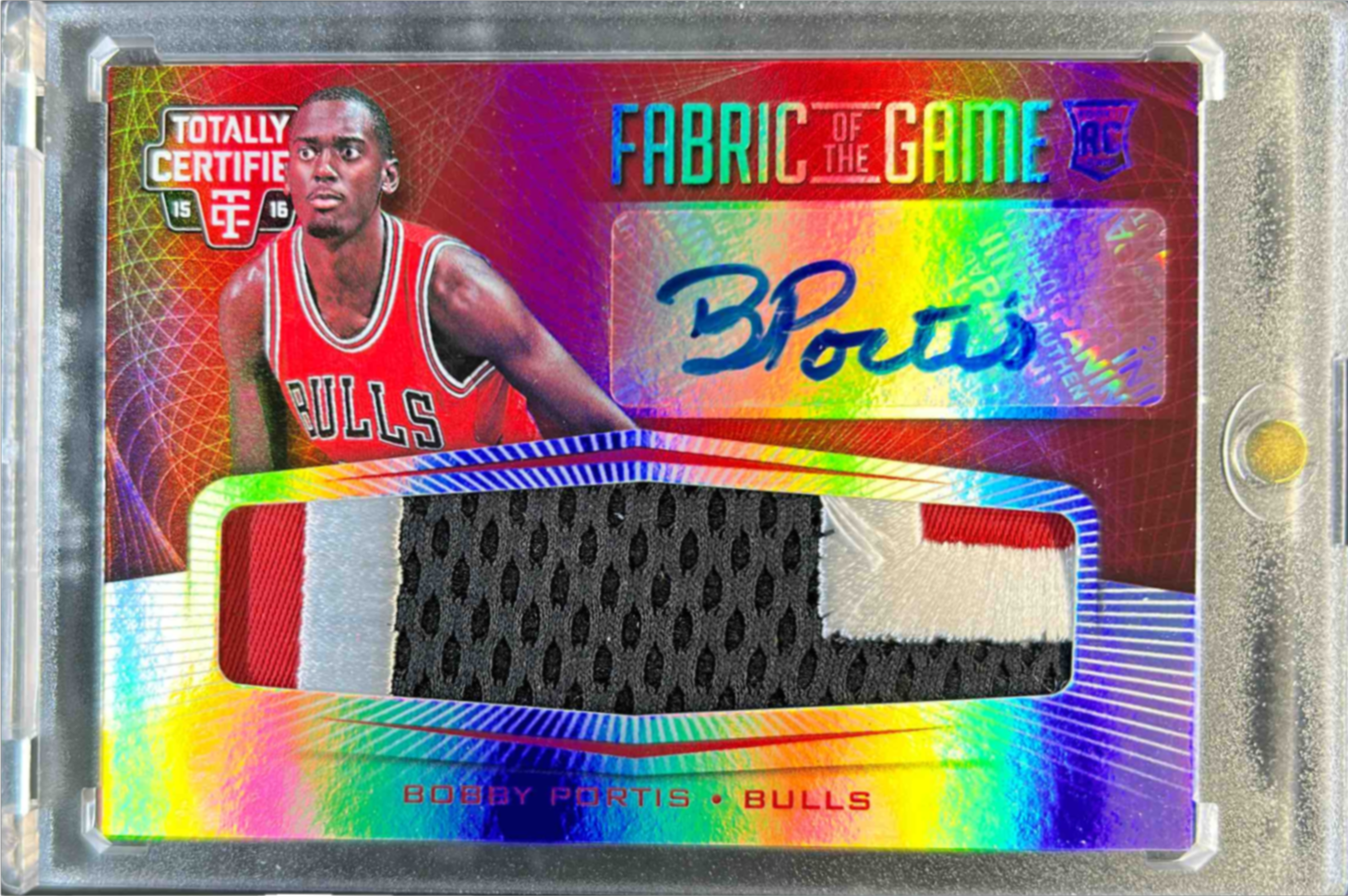 Bobby Portis 2015 Totally Certified #RFG-BP Rookie Fabric of the Game ...