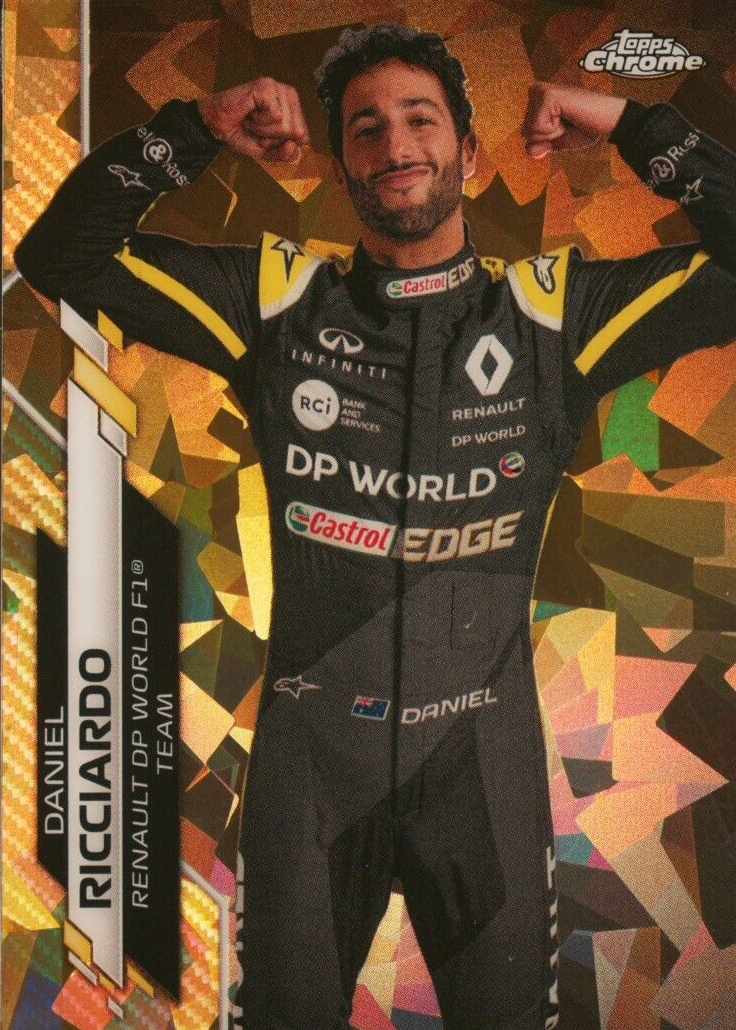 Daniel Ricciardo 2020 Topps Chrome Formula 1 Sapphire Edition #9 Gold ...