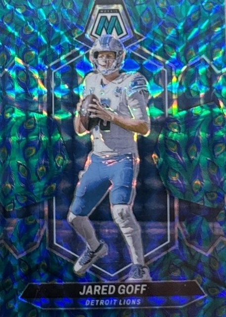 Jared Goff 2024 Mosaic #71 Choice Peacock /(SSP) Price Guide - Sports ...
