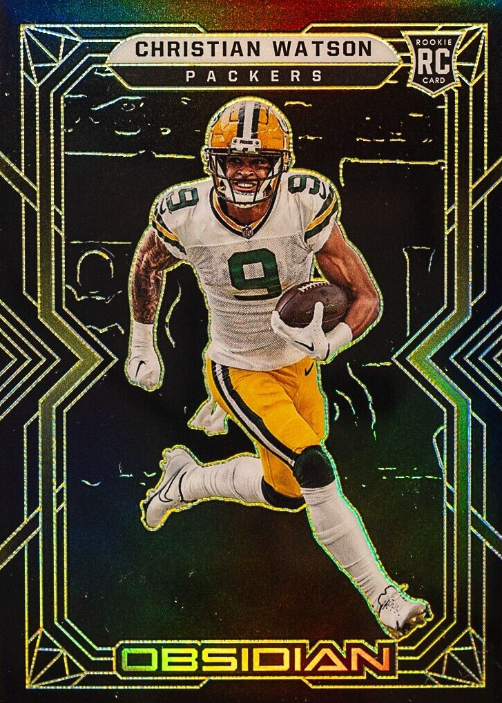 Christian Watson 2022 Obsidian #120 Electric Etch Yellow /25 Price ...