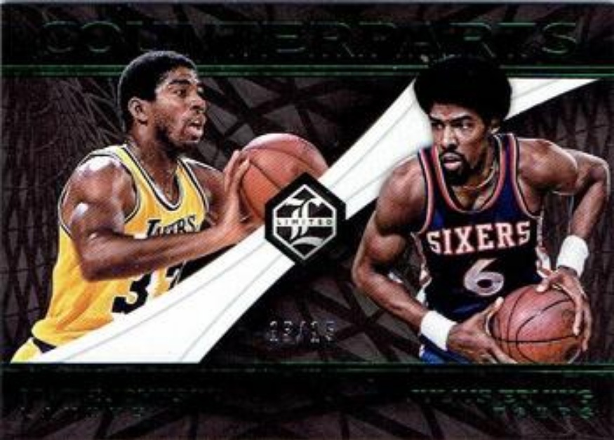Julius Erving / Magic Johnson 2016 Limited #9 Counterparts - Emerald ...