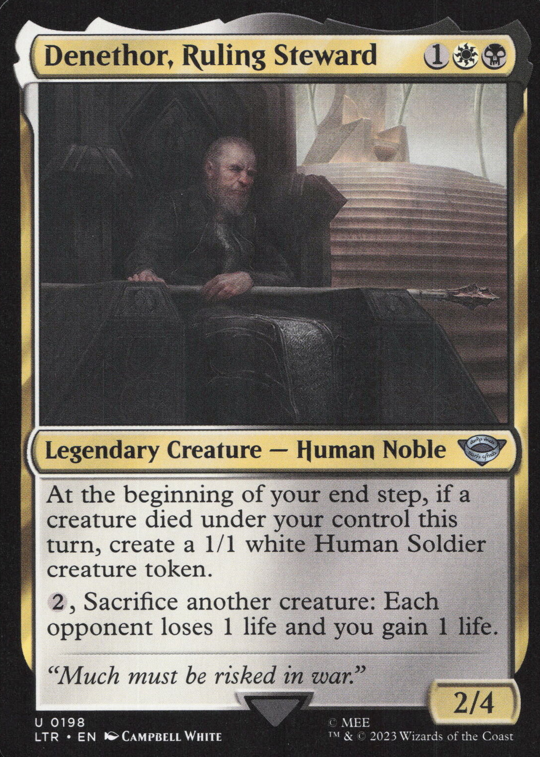 Denethor, Ruling Steward 2023 The Lord of the Rings: Tales of Middle ...