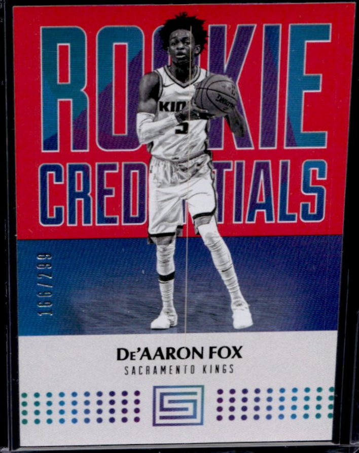 De'Aaron Fox 2017 Status #16 Rookie Credentials - Red /299 Price Guide ...