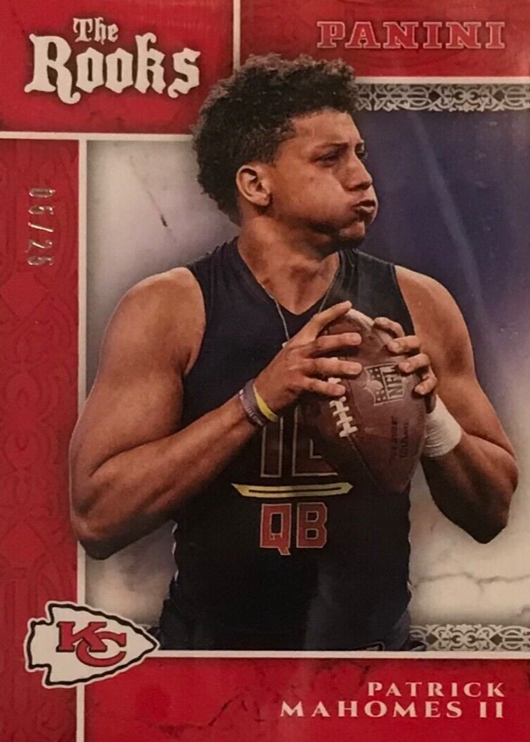 Patrick Mahomes II 2017 Panini #RO-PM The Rooks - Red /25 Price Guide ...