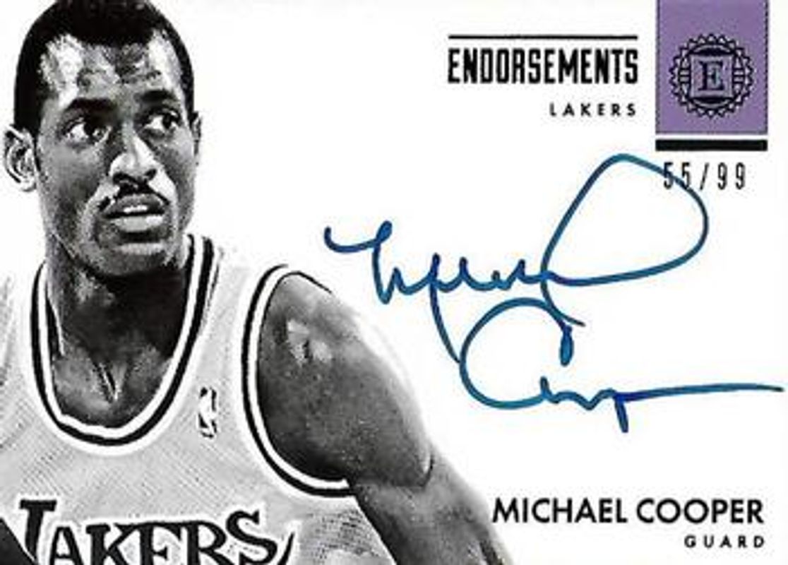 Michael Cooper 2017 Encased #E-MCP Endorsements /99 Price Guide ...